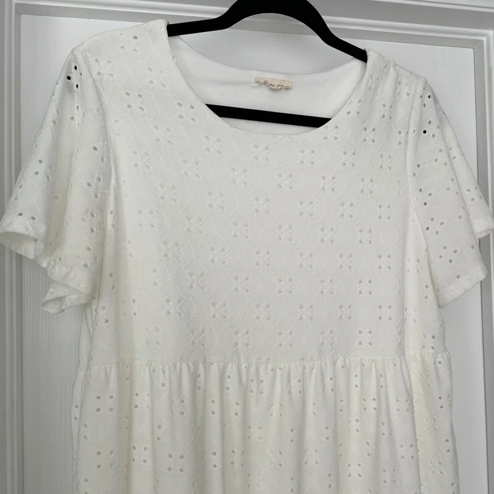 Roolee | Dresses | Roolee White Eyelet Tiered Leonora Dress Coastal ...